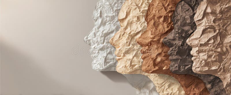 The Intricate Paper Faces Reveal a Striking Blend of Textures and ...