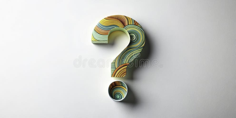 Intricate PaperCut Question Mark a HighDetail Image for Design ...