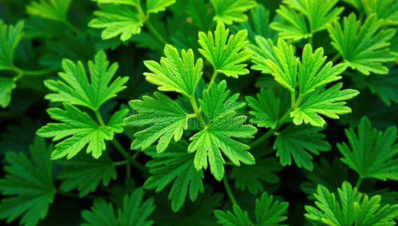 Intricate Parsley Leaf Pattern, Vibrant Green Hues, Vegetable, Texture ...