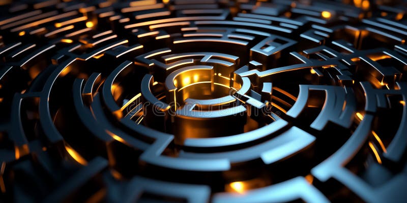 Intricate Pathways Twist and Turn Endlessly within a Captivating ...