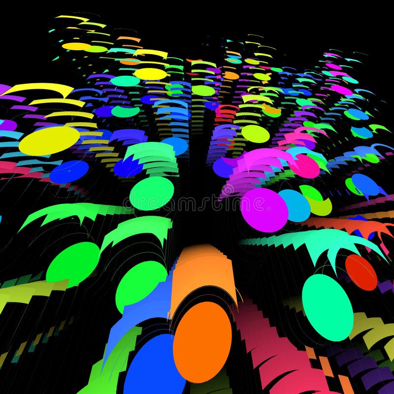 Intricate Pattern and Design in Many Bright Colours and Shapes Stock ...