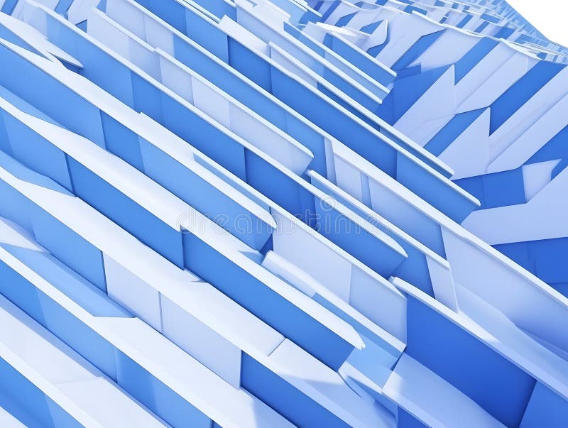 Light Blue and White Horizontal Lines with a Frosted, Crystal-like ...