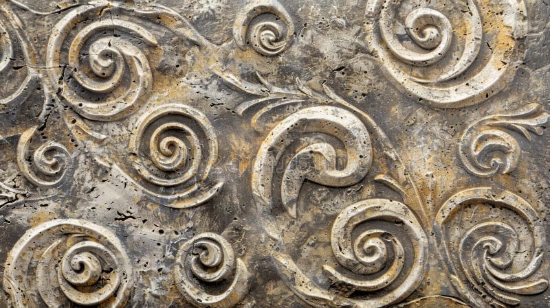 An Intricate Pattern of Raised Swirls and Lines Adorns these Tiles ...