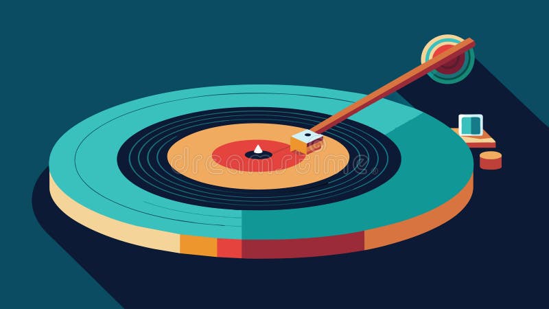 The Intricate Pattern of a Record Needle Pressing Down on a Spinning ...