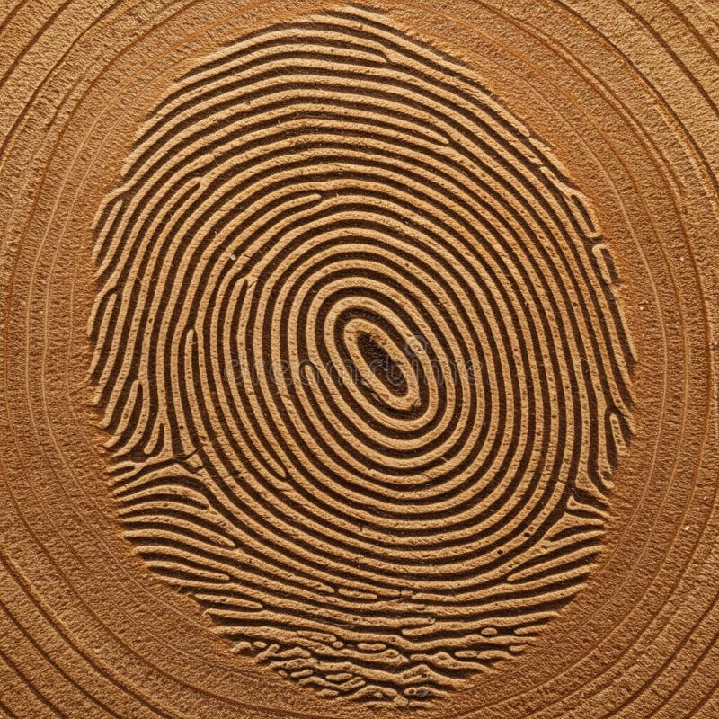An Intricate Pattern Resembling a Human Fingerprint is Etched into a ...
