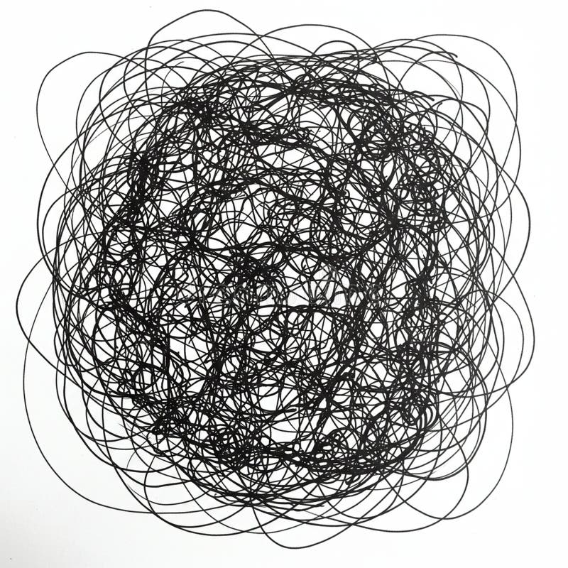 An Intricate Pattern of Tangled, Black Lines Creates a Chaotic ...