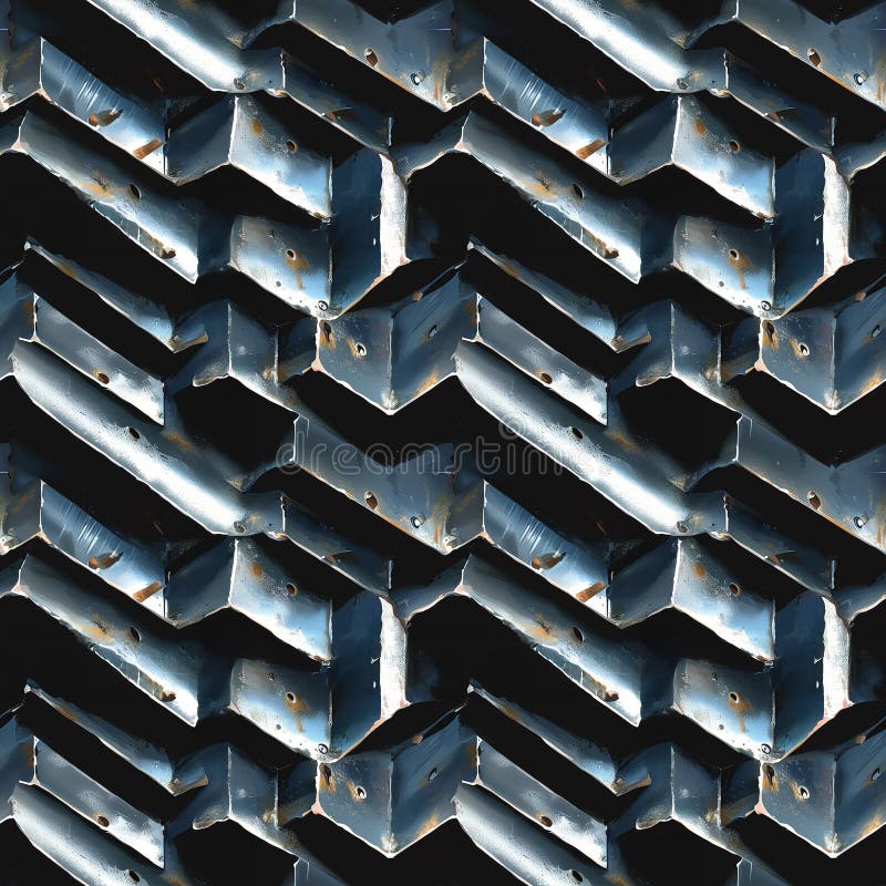 Intricate Patterns of Aged Metal Create a Mesmerizing Visual Tapestry ...