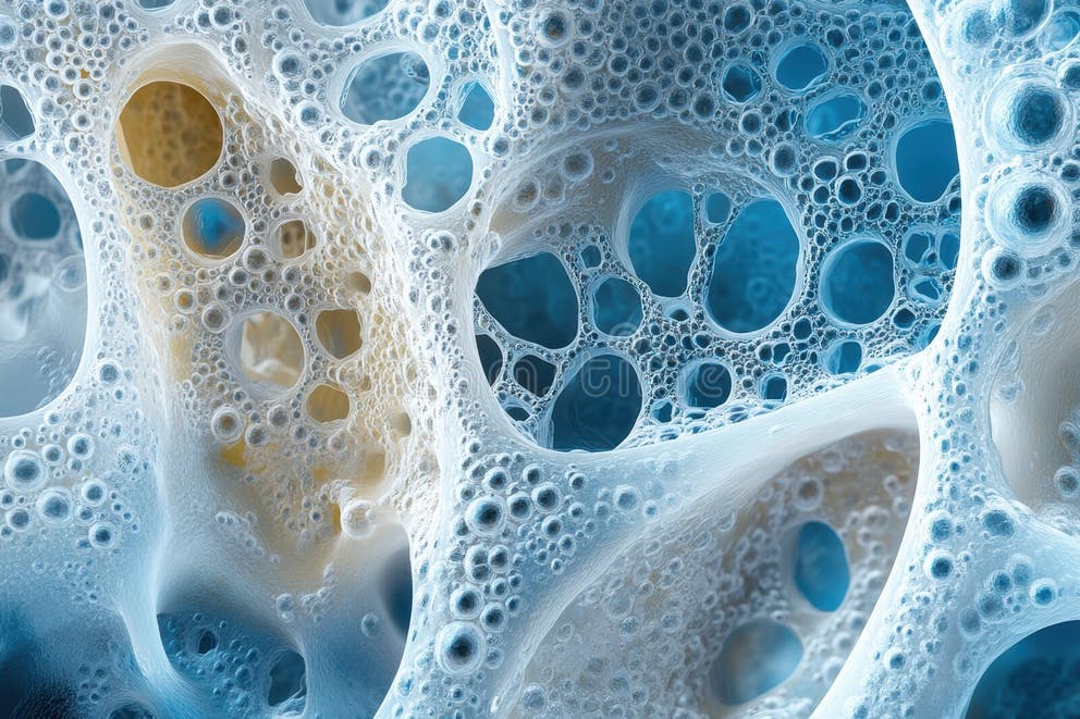 Intricate Patterns of Bubbles in a Liquid Substance Under Soft ...