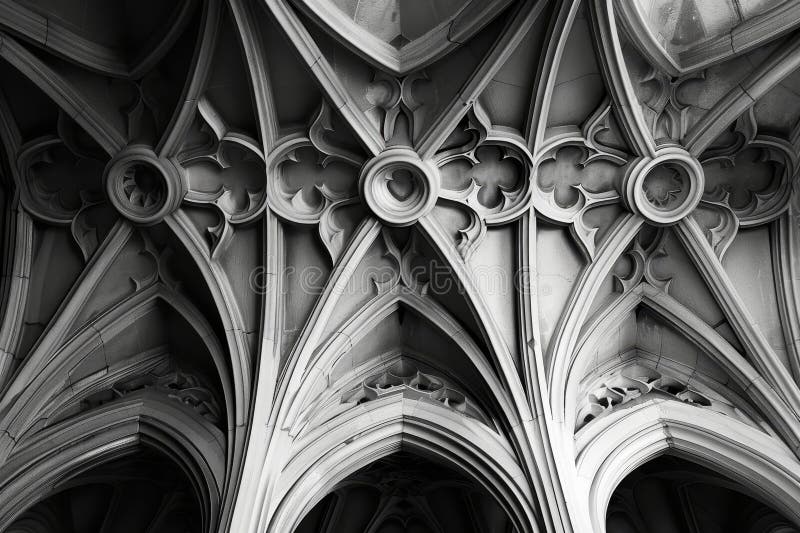 Intricate Patterns of a Cathedral Ceiling, Create a Sense of Movement ...