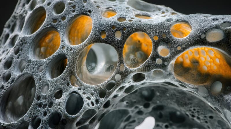 Intricate Patterns of Cellular Structures in Science Stock Photo ...
