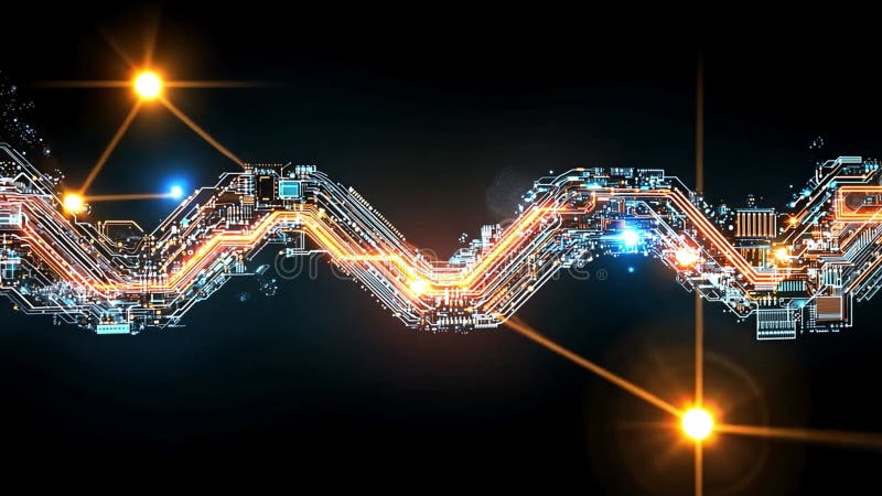 Visual Representation of Artificial Intelligence Technology in Vibrant ...