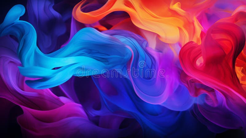 Intricate Patterns of Colors Converging into a Captivating Abstract ...