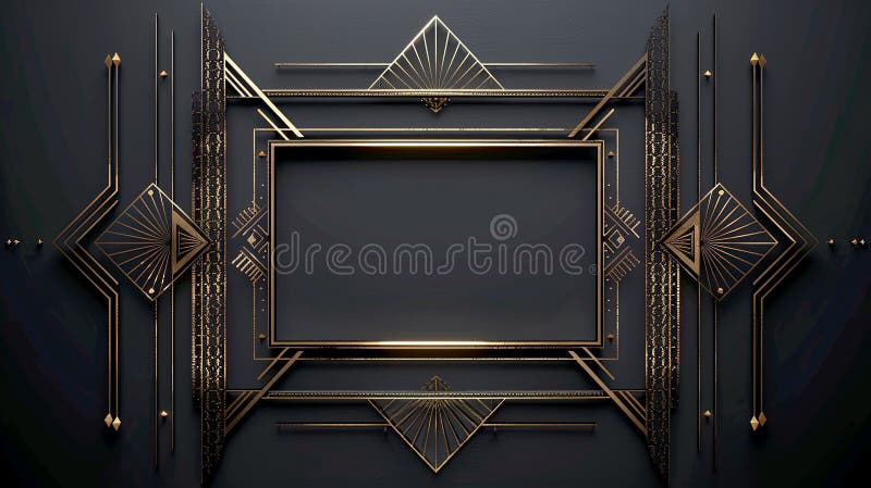 Elegant Frame Design with Intricate Geometric Patterns and Rich ...