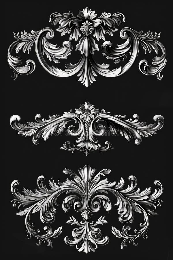 Intricate Patterns Dark Backdrop Perfect Elegant Designs Stock Photos - Free & Royalty-Free ...
