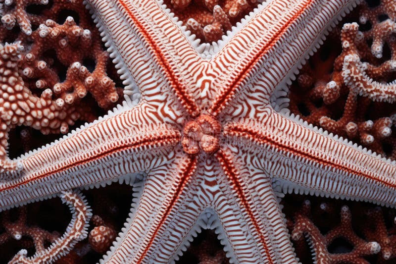 Intricate Patterns on a Deep-sea Starfish on a Coral Reef Stock Image ...
