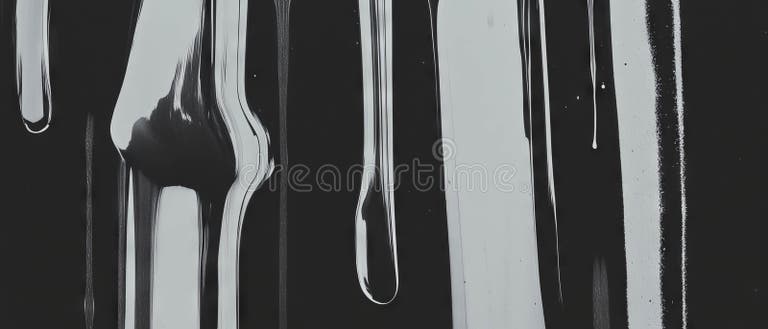 Intricate Patterns of Dripping Ink Showcasing Varied Thicknesses and ...