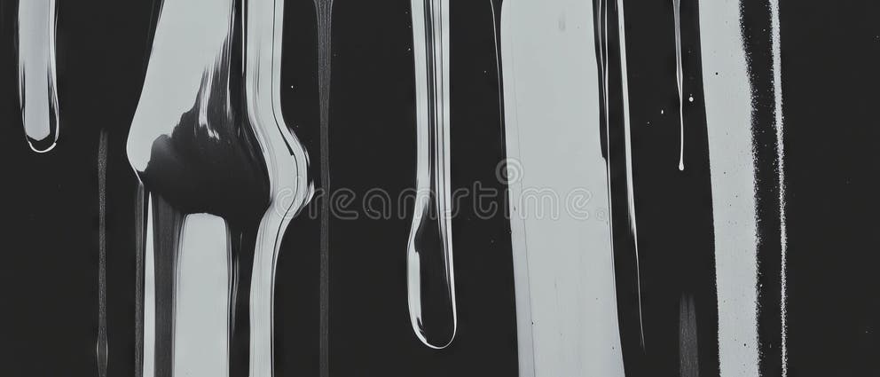 Intricate Patterns of Dripping Ink Showcasing Varied Thicknesses and ...