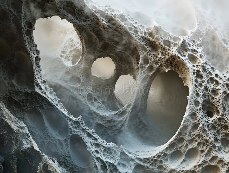 Intricate Patterns Form Cave-like Structures in a Surreal Landscape of ...