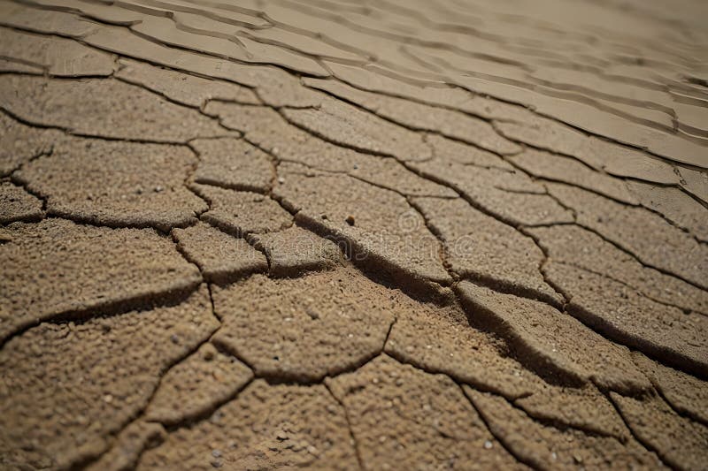 Golden Sand Ripples Glisten Under Warm Sunlight. Stock Illustration ...
