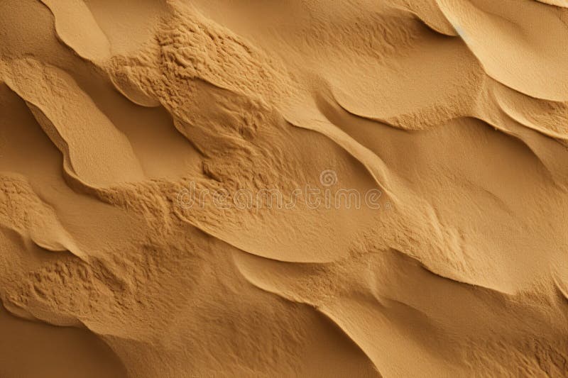Intricate Patterns of Golden Sand Dance Under the Sun in a Vast Desert ...