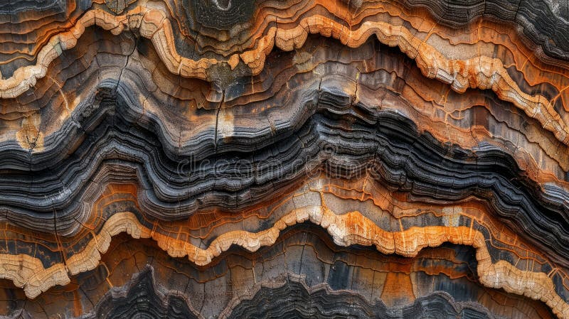 Intricate Patterns of Layered Tree Bark Captured in Natural Setting ...