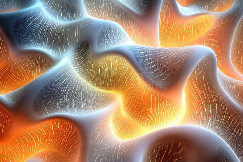 Abstract Colorful Wavy Patterns with Light Effects in Natural ...