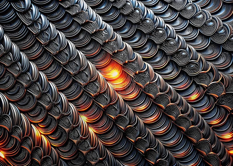 Intricate Patterns Metallic Layers Textures Light Reflections Dynamics ...