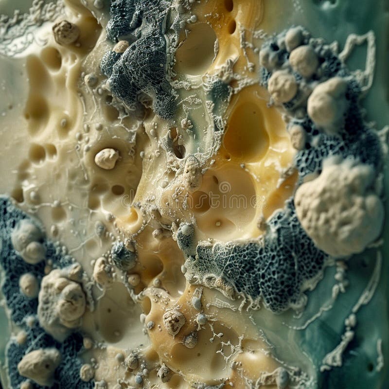 Intricate Patterns of Mold Growth on a Surface Captured in Natural ...