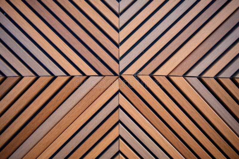Intricate Patterns of a Post-production Decking Sample Stock Image ...