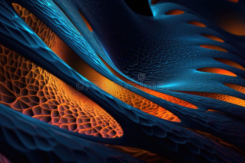 Beauty of Abstract Forms and Textures. Generative AI Stock Image ...