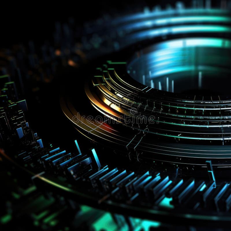 Beauty of Abstract Forms and Textures. Generative AI Stock Image ...