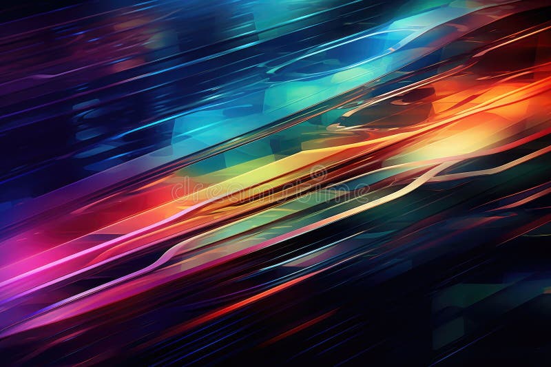 Beauty of Abstract Forms and Textures. Generative AI Stock Illustration ...