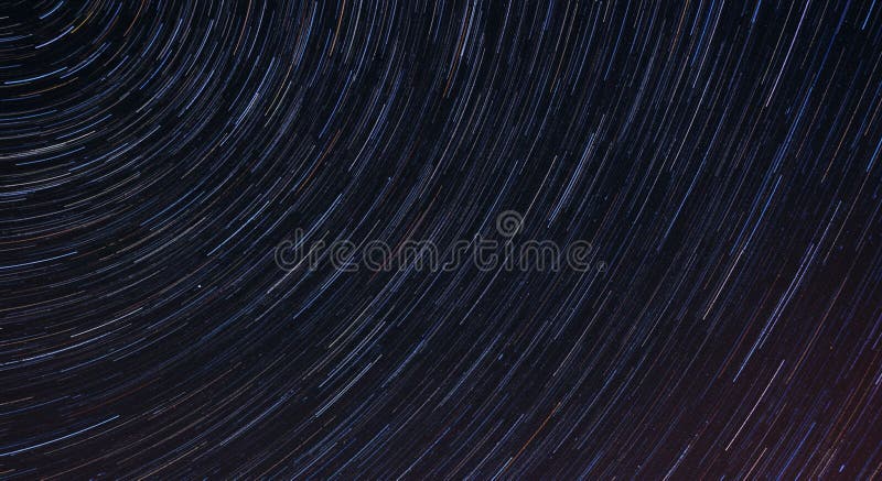 Intricate Patterns of Star Trails Form Concentric Circles Against a ...