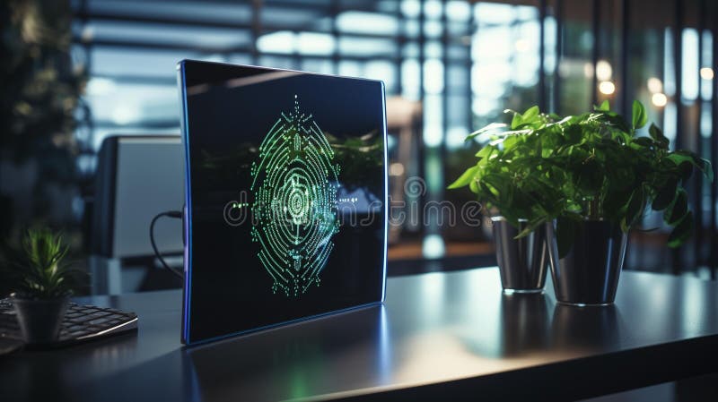 Intricate Patterns and Symbols: Abstract Biometric Security Interface ...