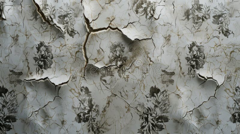 The Intricate Patterns and Textures of Damaged Wallpaper, Transformed ...