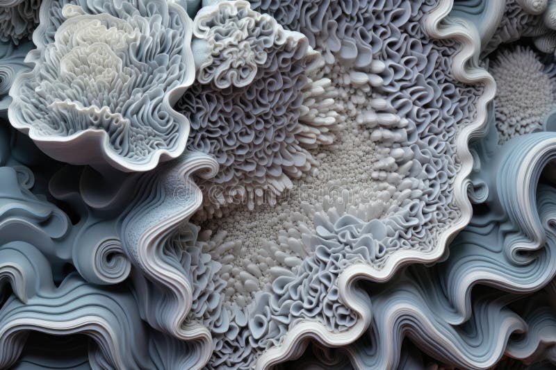 The Intricate Patterns and Textures of a Giant Clams Shell Stock Photo ...