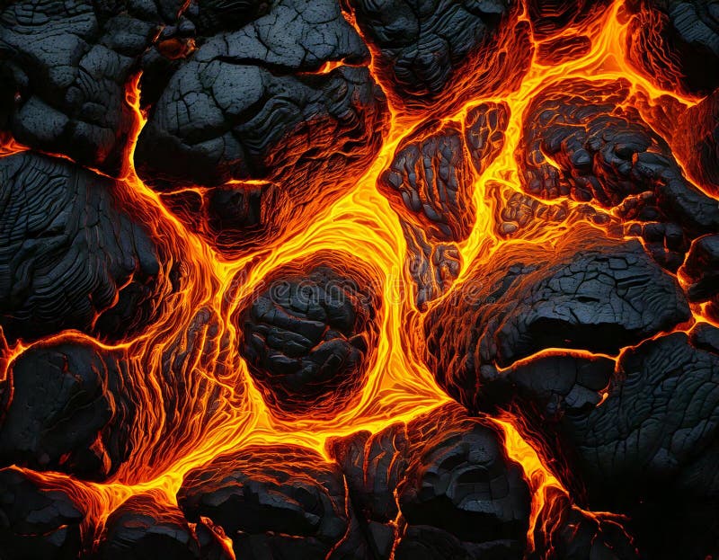 The Intricate Patterns and Textures of the Lava Flow Highlight the ...