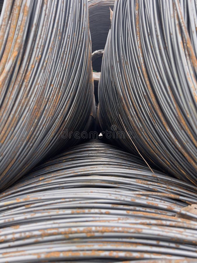 The Intricate Patterns and Textures of Wire Mesh Cables. Stock Photo ...