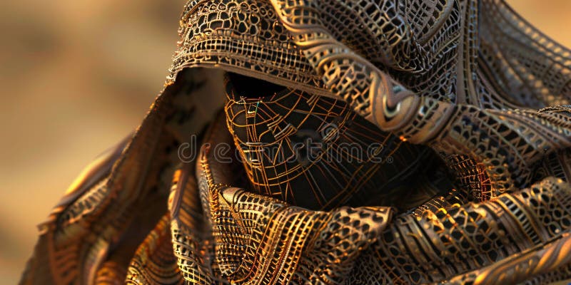 Mystical Fabric Veil and Shadows Stock Image - Image of culture ...