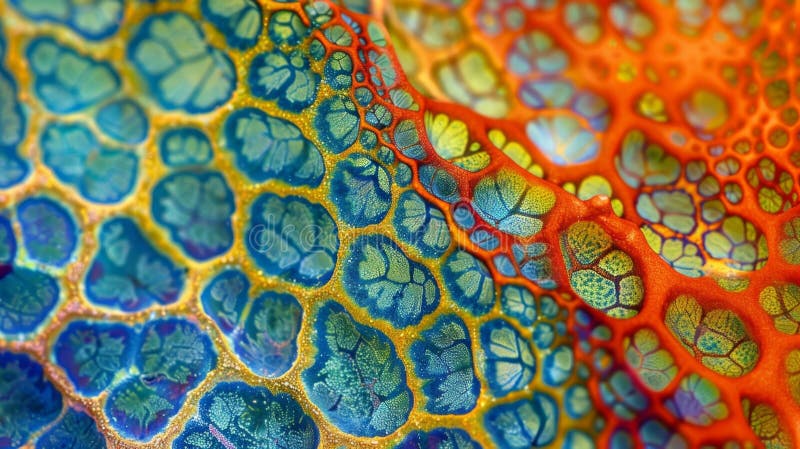 The Intricate Patterns of a Vascular Bundle Magnified Under the ...