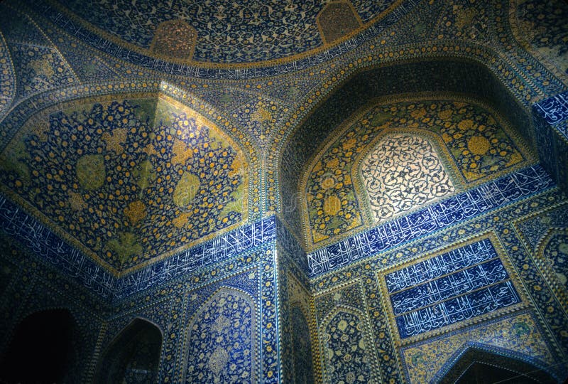 Intricate Persian mosaics stock photo. Image of masjid - 1727582