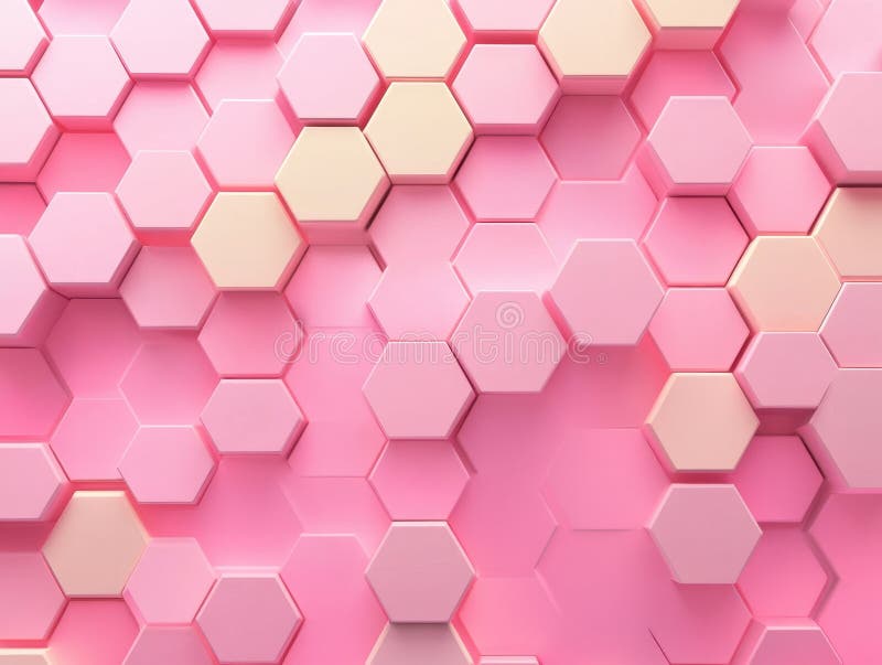 Intricate Pink Hexagonal Patterns Create a Modern, Artistic Texture in ...