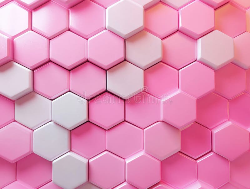 Intricate Pink Hexagonal Patterns Create a Modern, Artistic Texture in ...
