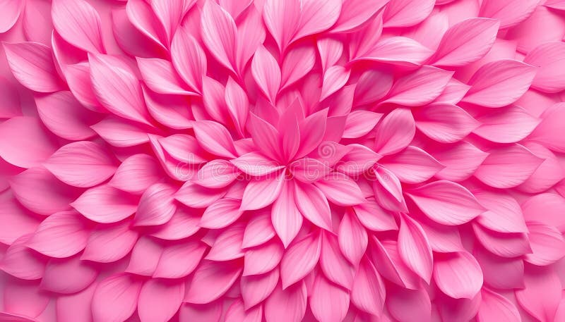 Intricate Pink Petal Patterns with Geometric Spirals Stock Illustration ...