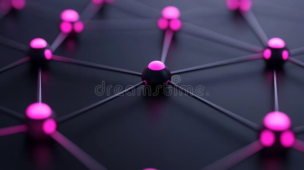 Intricate Pink Sphere Network, a Visual Representation of ...