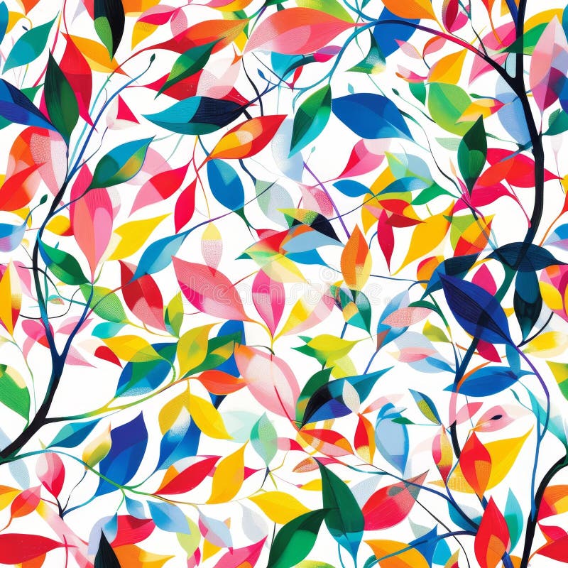 Intricate Plant Patterns Creating Complex Compositions with Vibrant ...