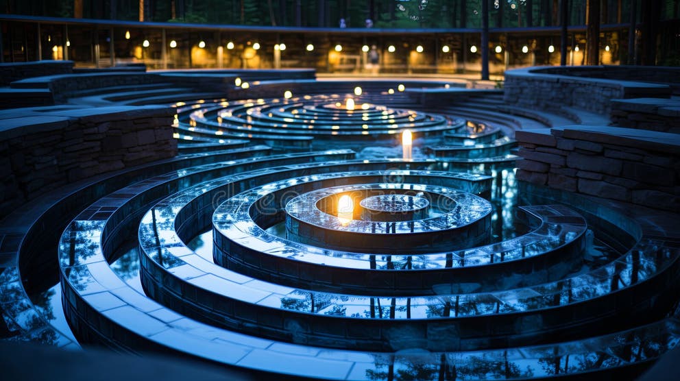 The Intricate Play of Light and Shadow on the Surface of a Rippling ...