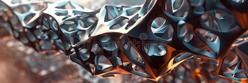 Intricate Polygons Interweaving with Each Other Creating a Stunning ...