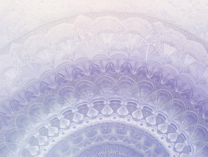 Intricate Purple Mandala with Delicate White Lace Pattern Stock Image ...