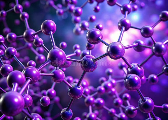 Intricate Purple Molecular Structure Background a Stunning Visual for ...